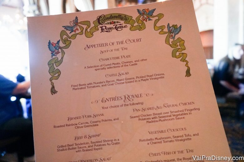 Cinderella's Royal Table: almoçando no castelo da Cinderela