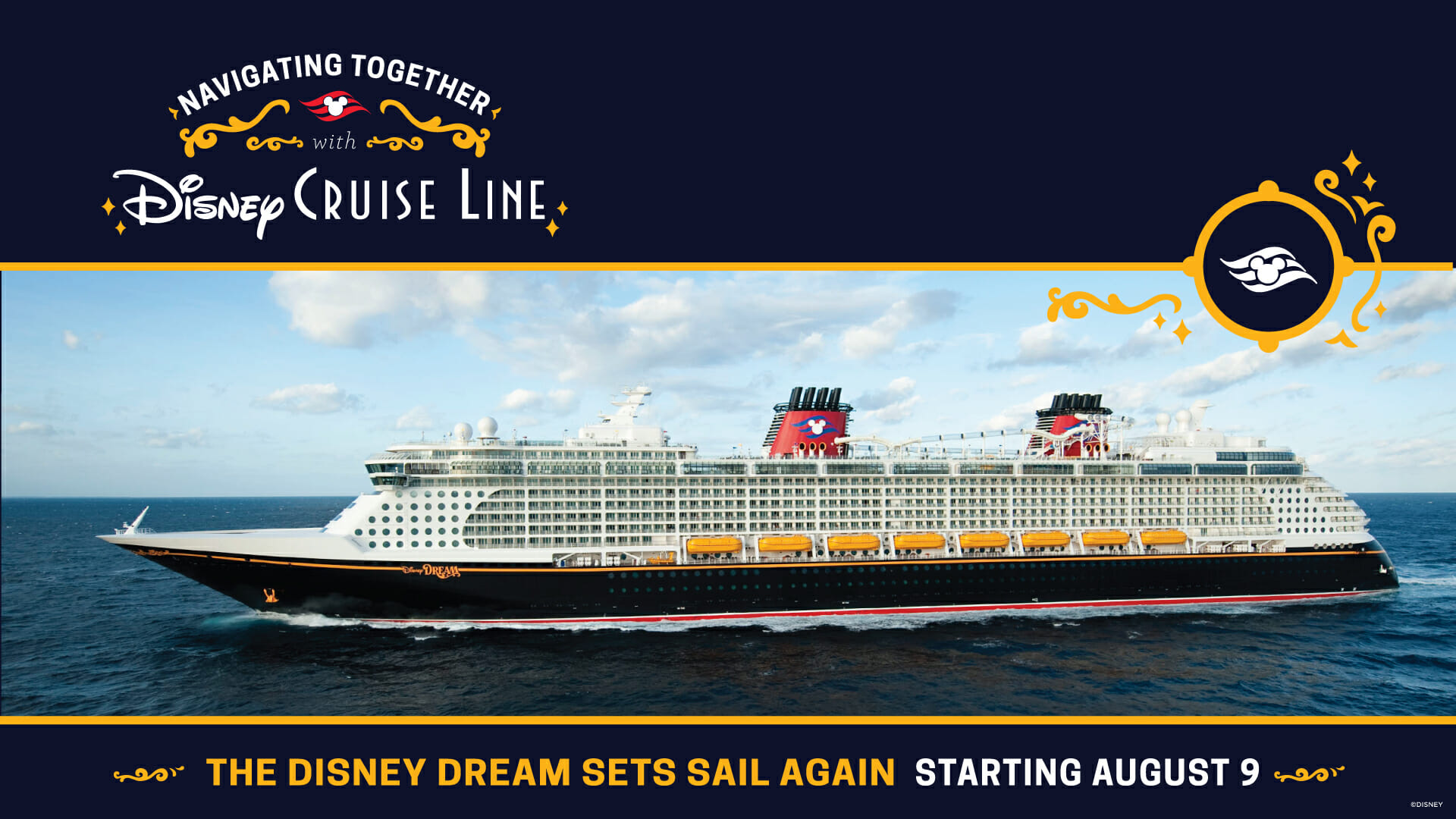 Disney Cruise Line vai retomar cruzeiros saindo da Flórida